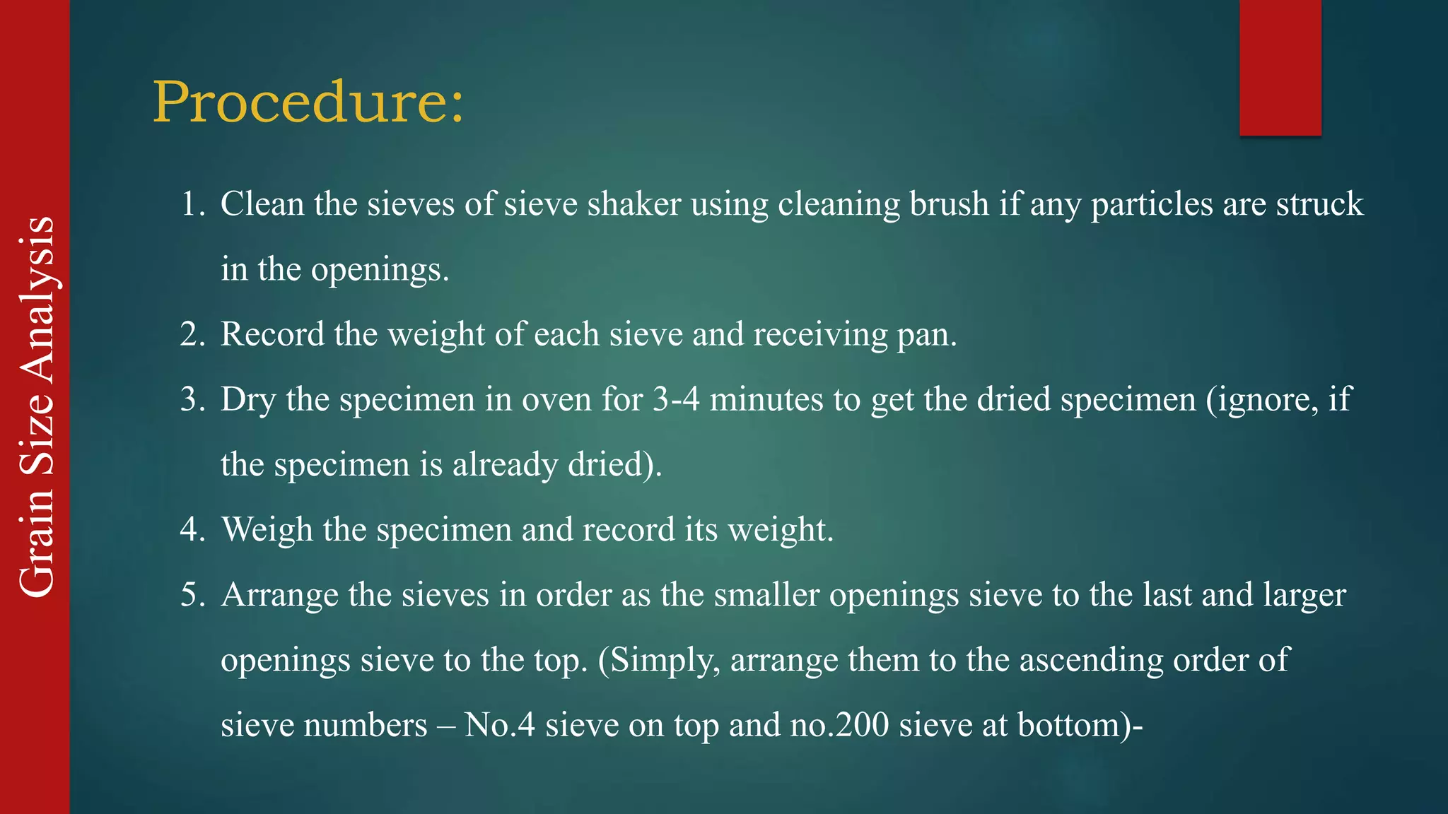 Grain size analysis | PPTX