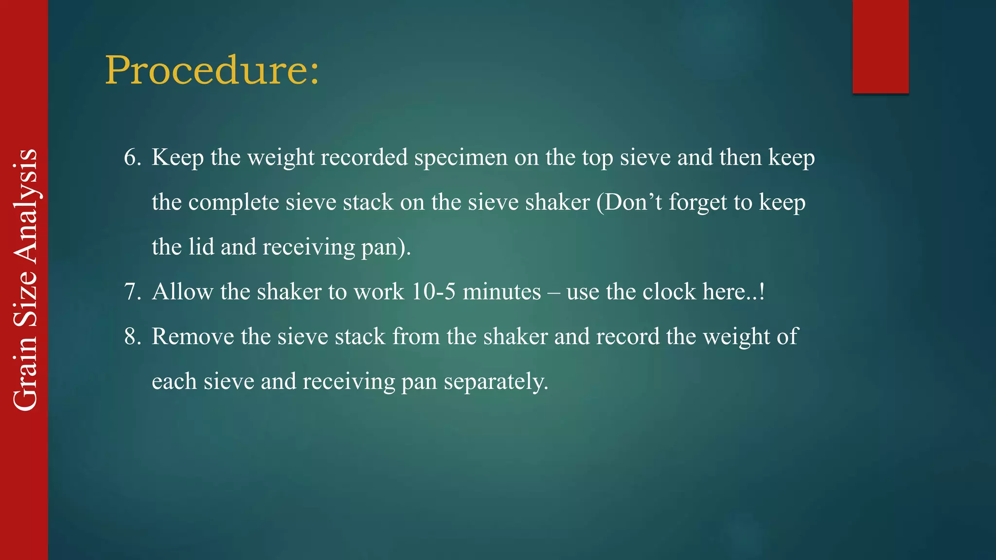 Grain size analysis | PPTX
