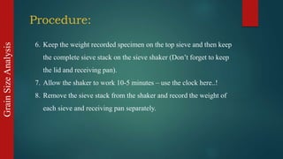 Grain size analysis | PPTX