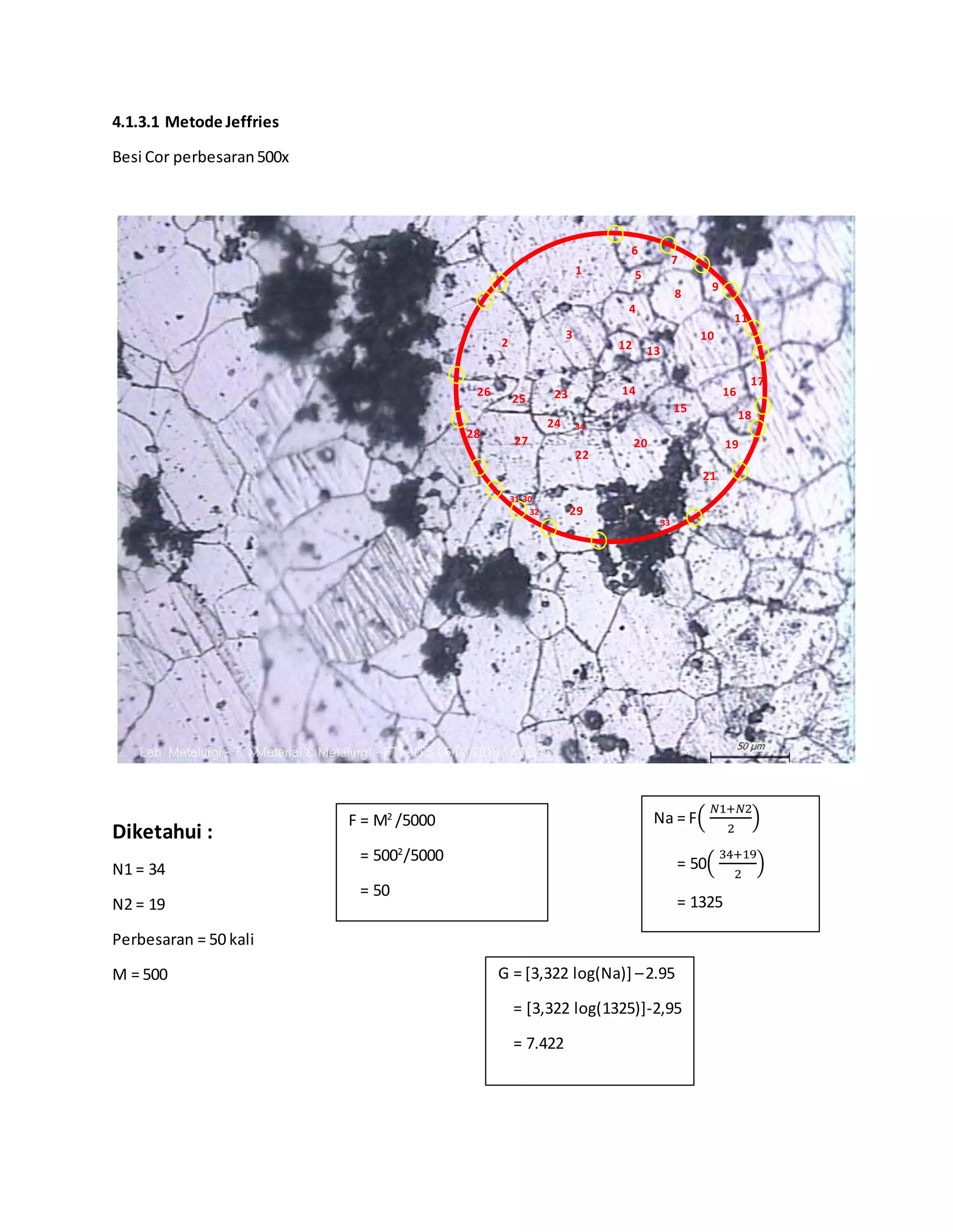 Grain size besi cor dan aisi 1045 (kelompok 8) | DOCX