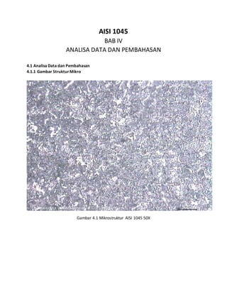 Grain size besi cor dan aisi 1045 (kelompok 8) | PDF