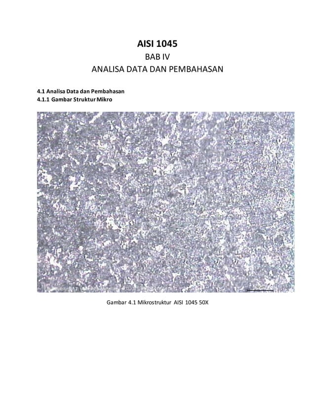 Grain size besi cor dan aisi 1045 (kelompok 8) | PDF
