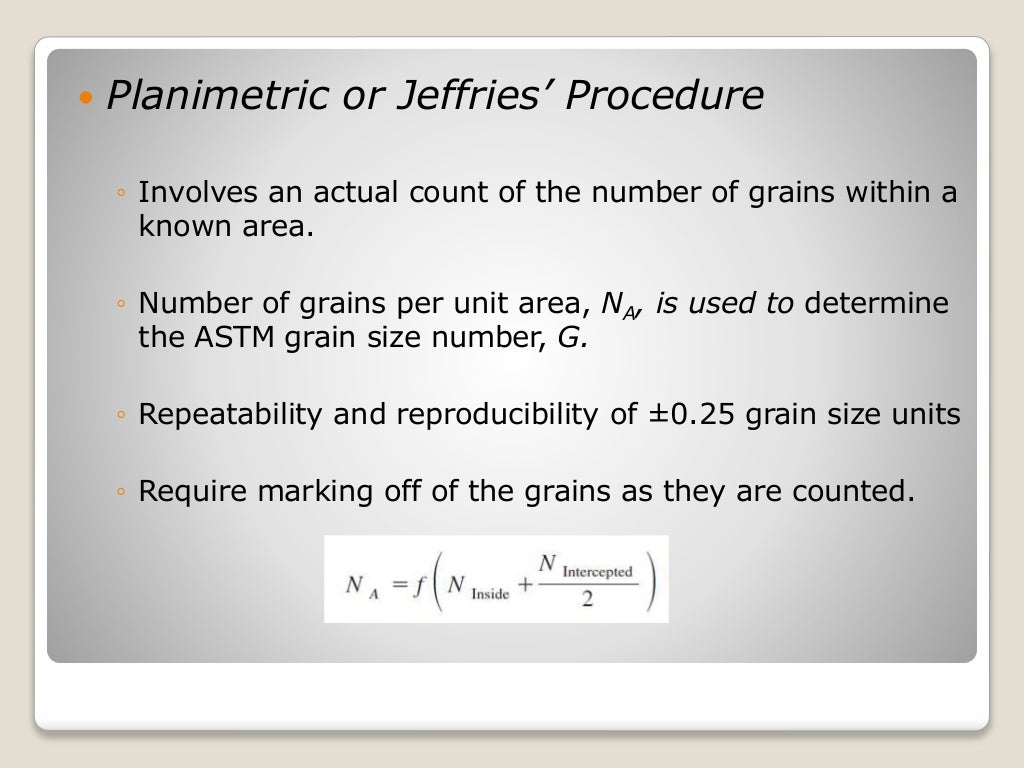 Grain Size Measurement According To Astm Standards