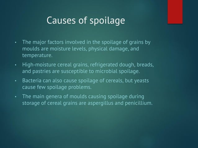 Grain spoilage minimization at storage | PPT