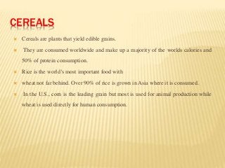 Grain structure of major cereals, pulses and oilseed | PPT