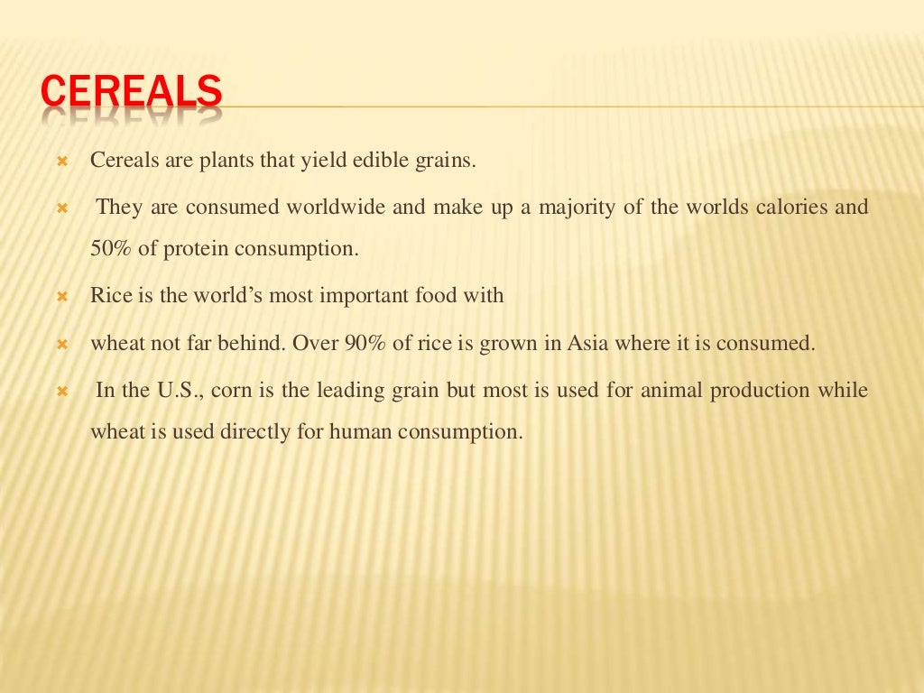 Grain structure of major cereals, pulses and oilseed | PPT