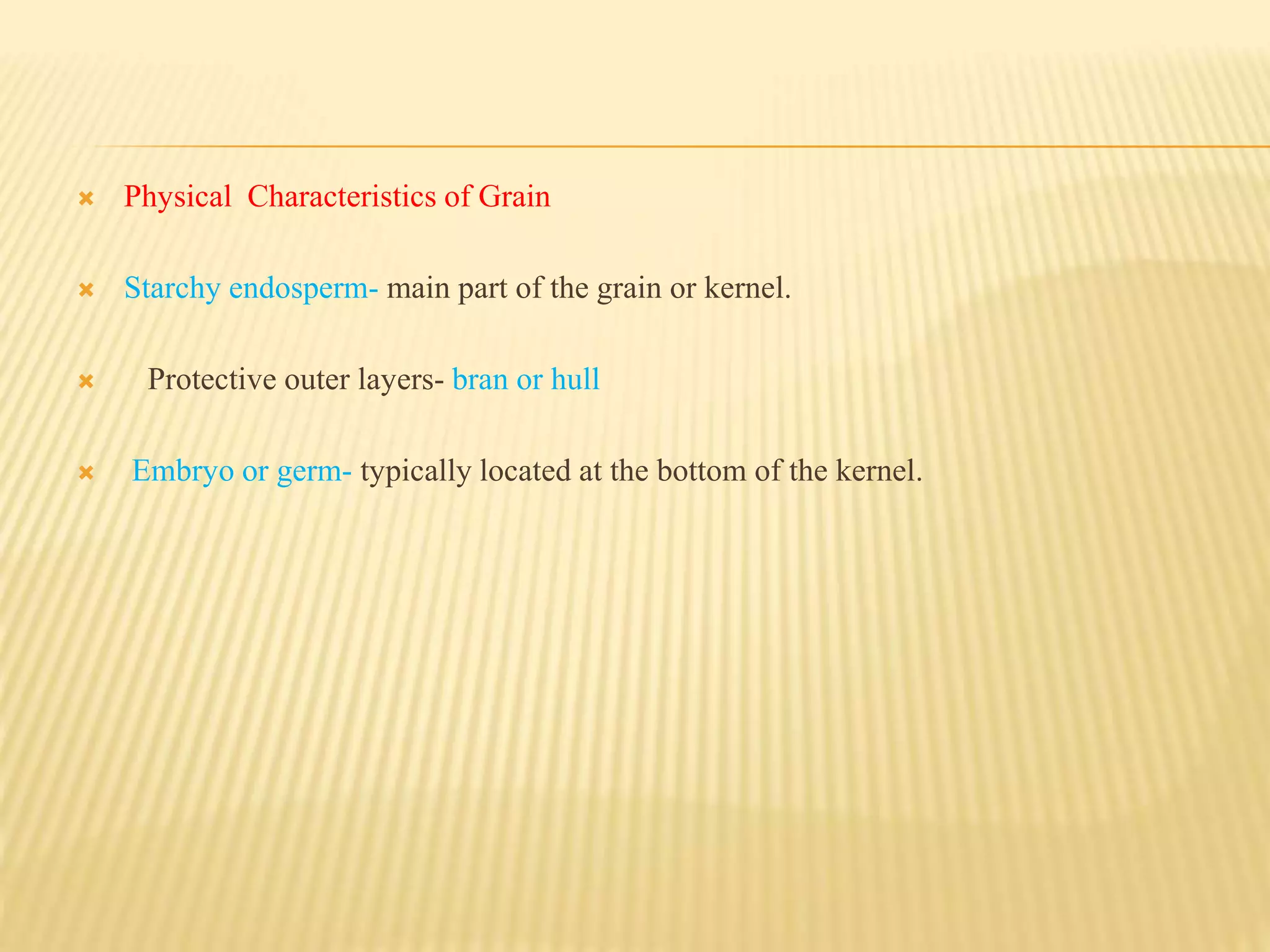Grain structure of major cereals, pulses and oilseed | PPTX