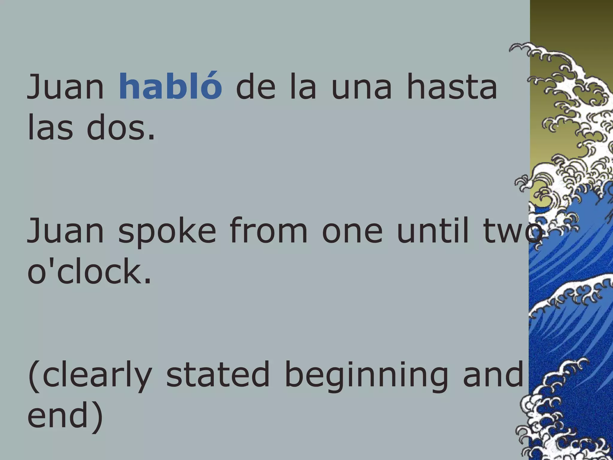 preterite tense | PPT