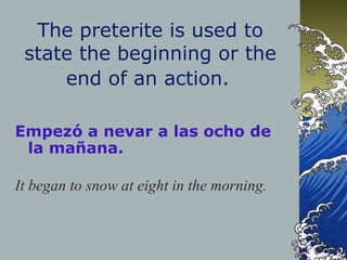 preterite tense | PPT