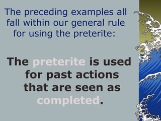 preterite tense | PPT