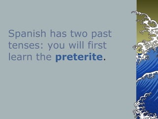 preterite tense | PPT