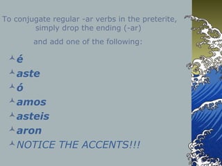 preterite tense | PPT