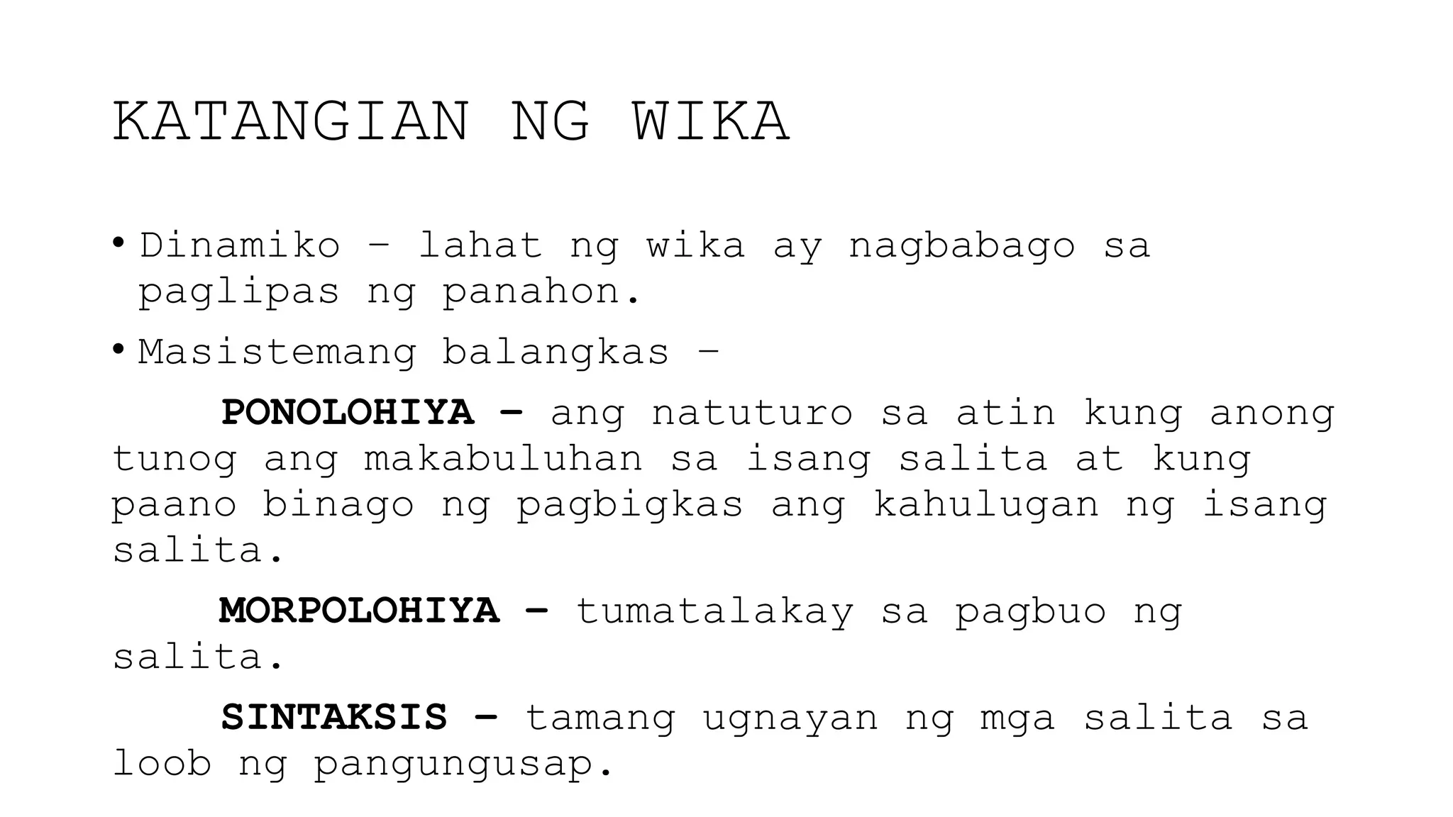 Umuunlads Gramatika sa Wikang Filipino - | PPTX