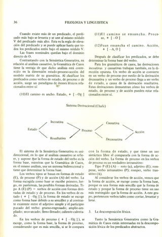 Gramatica de casos y semantica generativa | PDF