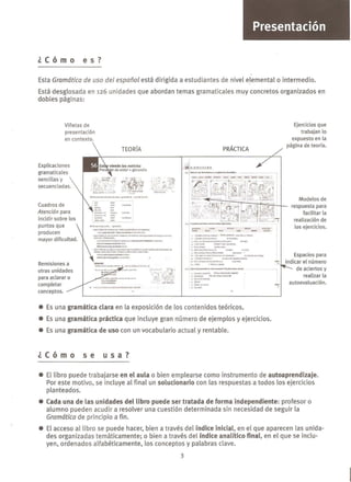 Gramatica del uso del espanol teoria y práctica (a1 b2) | PDF