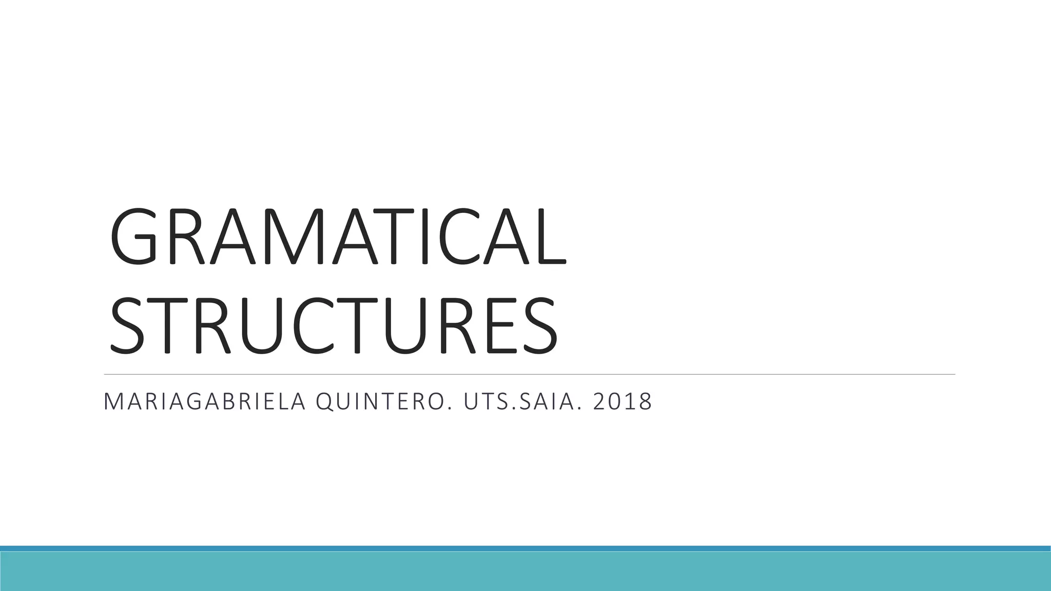 Gramatical structures | PPT