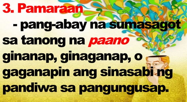 PANG-ABAY (PAMANAHON, PANLUNAN, PAMARAAN, PANGGAANO, KATAGA) | PPTX