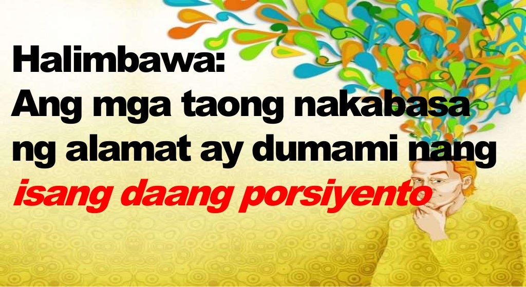 PANG-ABAY (PAMANAHON, PANLUNAN, PAMARAAN, PANGGAANO, KATAGA)