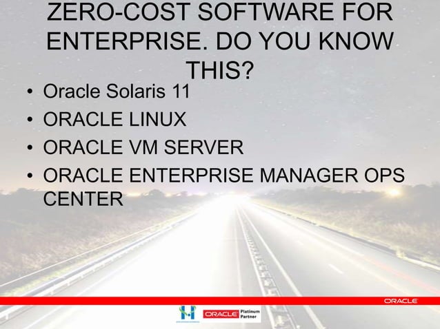 Efficient and Effective Infrastructure Optimization on Oracle | PPT