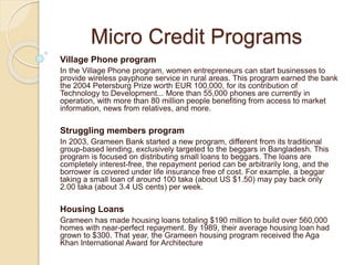 Role of Grameen Bank In Poverty alleviation | PPTX