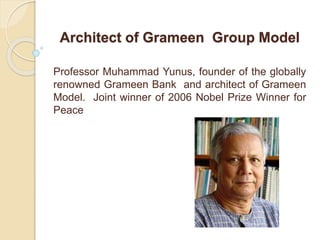 Role of Grameen Bank In Poverty alleviation | PPTX