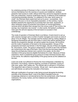 Grameen bank | DOC