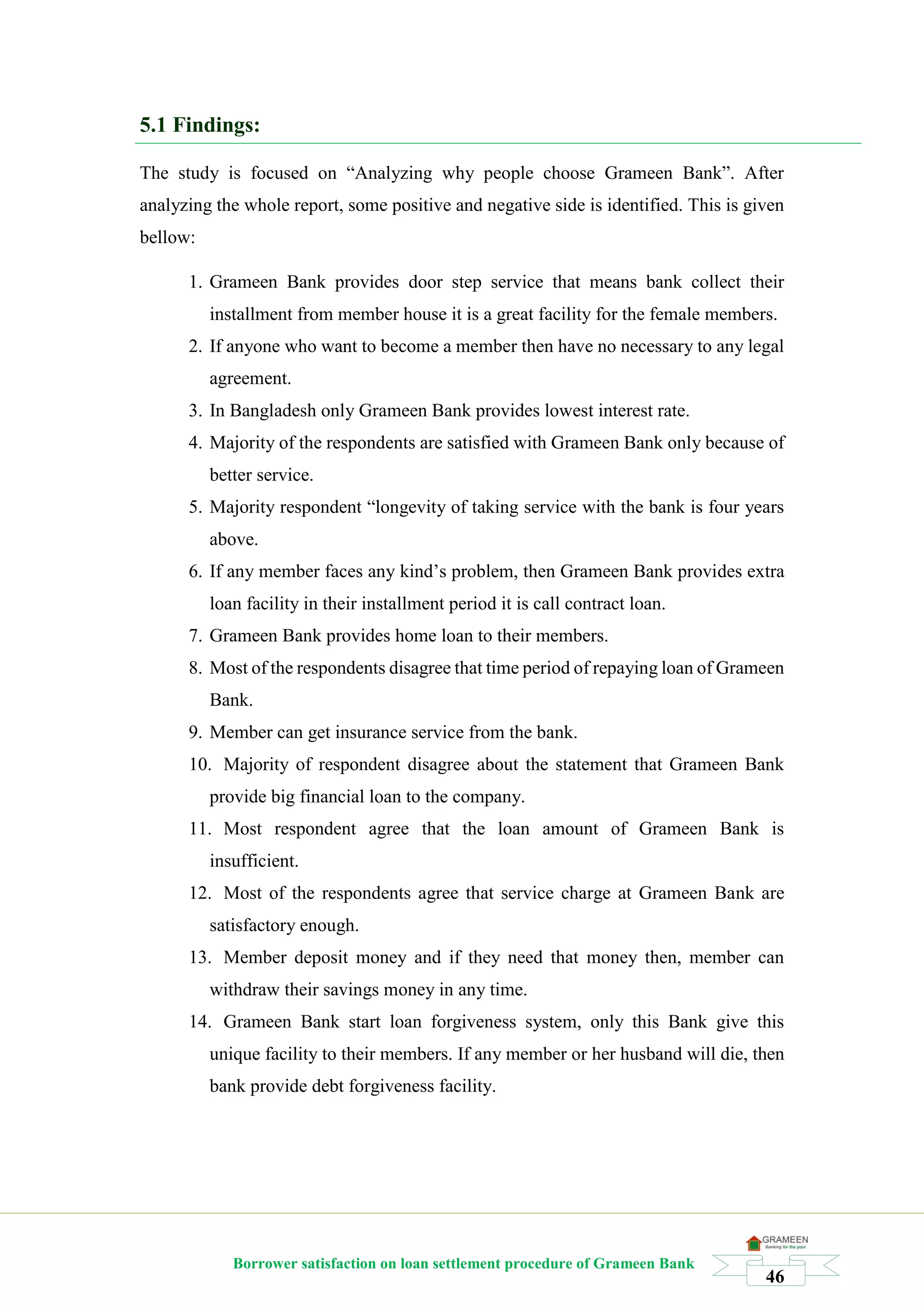 Grameen bank (intern) | PDF