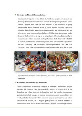 Grameen bank internship | PDF