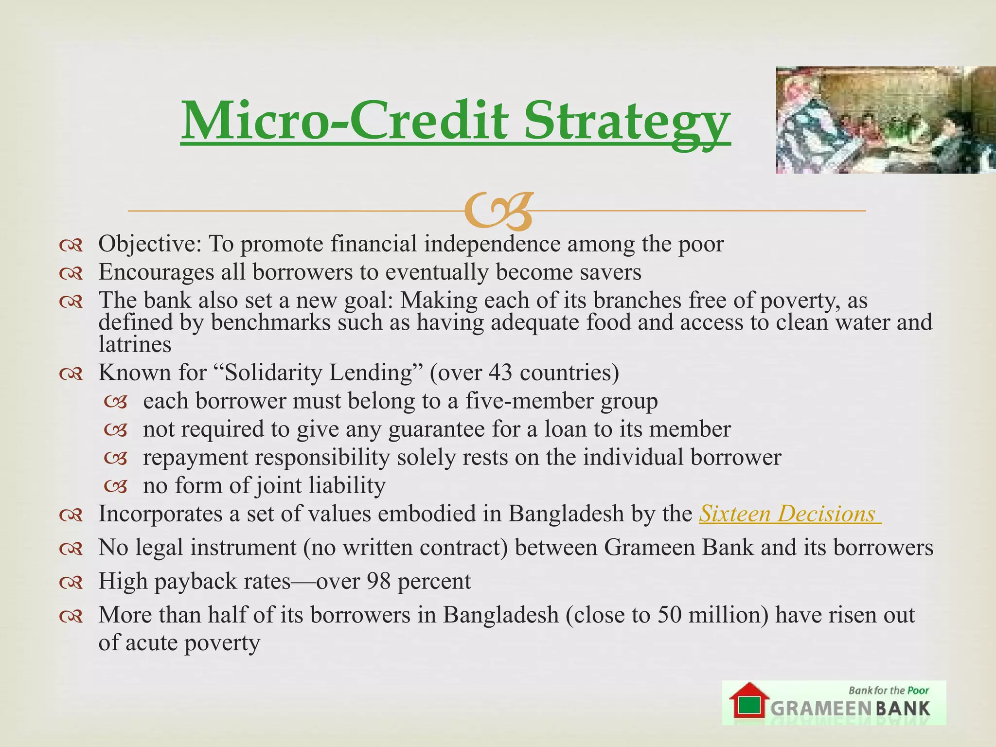 Grameen bank presentation | PPT