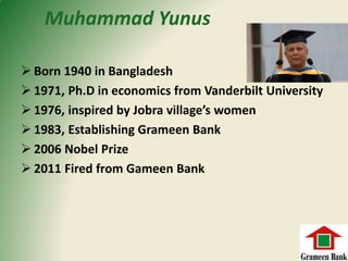 Grameen bank presentation | PPTX