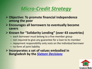 Grameen bank presentation | PPTX
