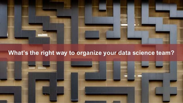 Structure Your Data Science Teams For Best Outcomes | PPTX