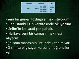 Turkish grammar (Türkçe dilbilgisi) | PPTX