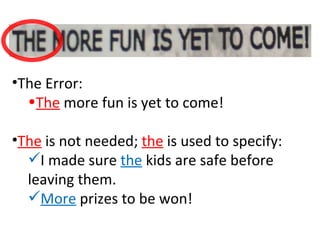 Grammar Error On Advertisements | PPT