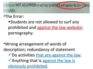 Grammar Error On Advertisements | PPT