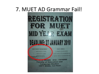Grammar Errors In Advertisements