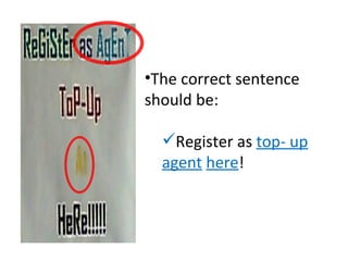 Grammar Errors In Advertisements