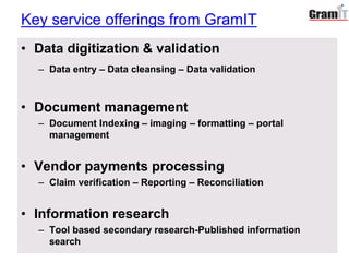 GramIT Service Offerings | PDF