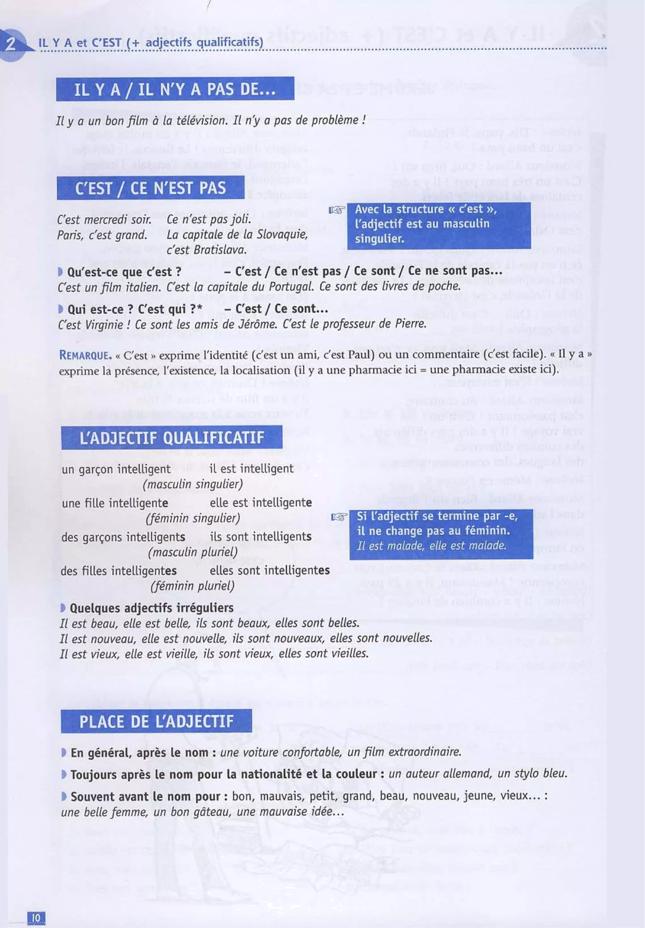 Grammaire en dialogues niveau debutant (1) | DOC
