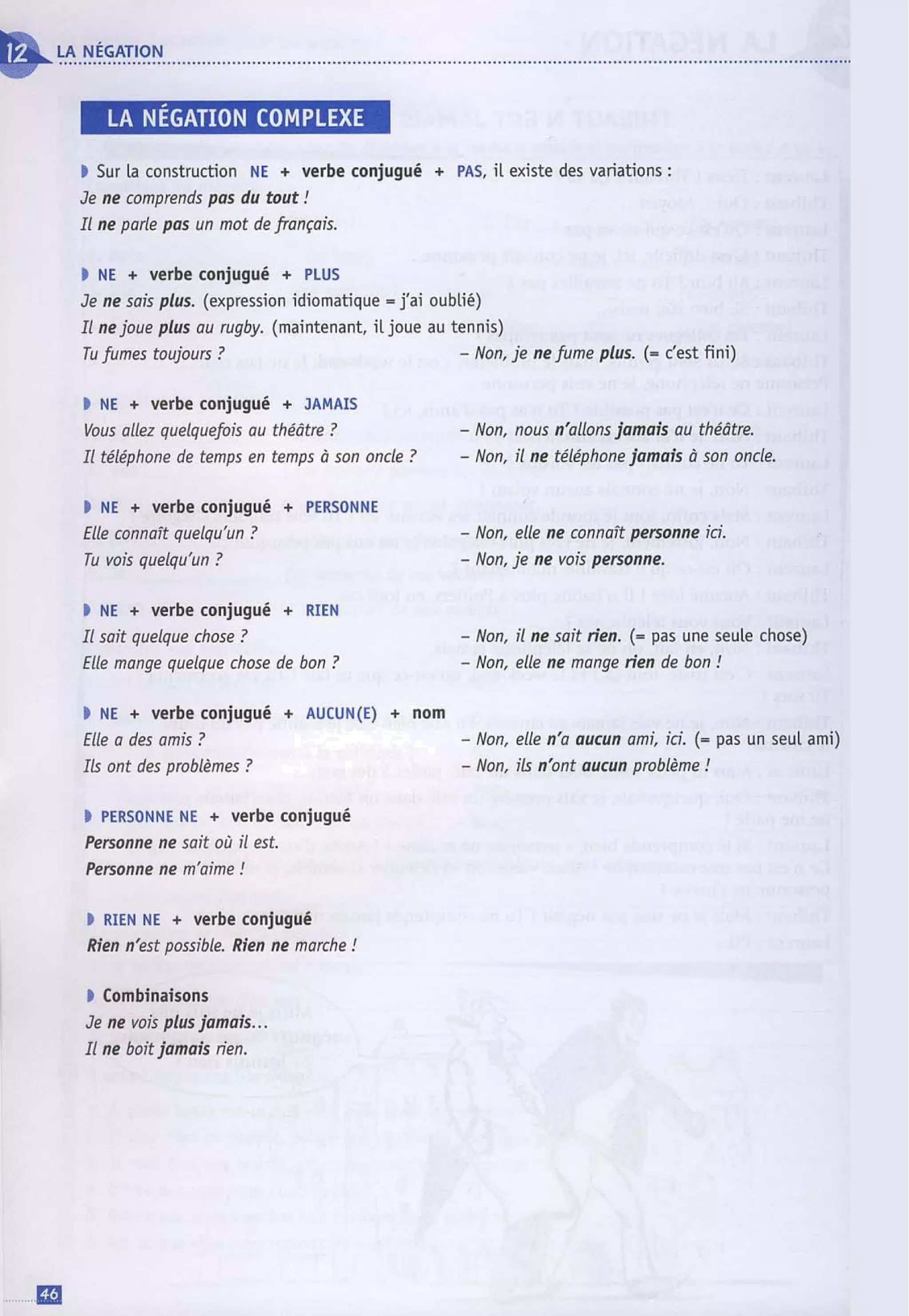 Grammaire en dialogues niveau debutant (1) | DOC