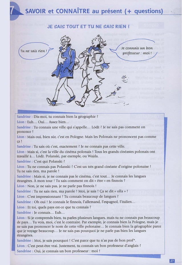 Grammaire en dialogues niveau debutant (1) | DOC