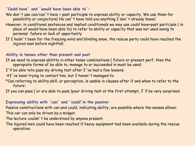 Modals general characteristics- Modals of Ability | PPT