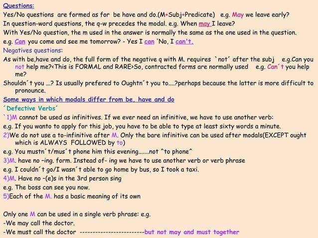 Modals general characteristics- Modals of Ability | PPT