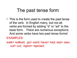 Grammar - Presentaion about everything about the verb | PPT