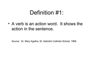 Grammar - Presentaion about everything about the verb | PPT