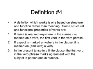 Grammar - Presentaion about everything about the verb | PPT