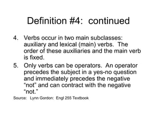 Grammar - Presentaion about everything about the verb | PPT