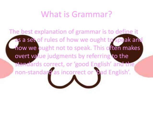 Grammar | PPTX | Education