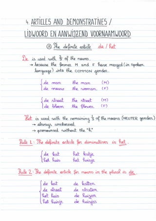 The grammar of The Dutch language - part 1 | PDF