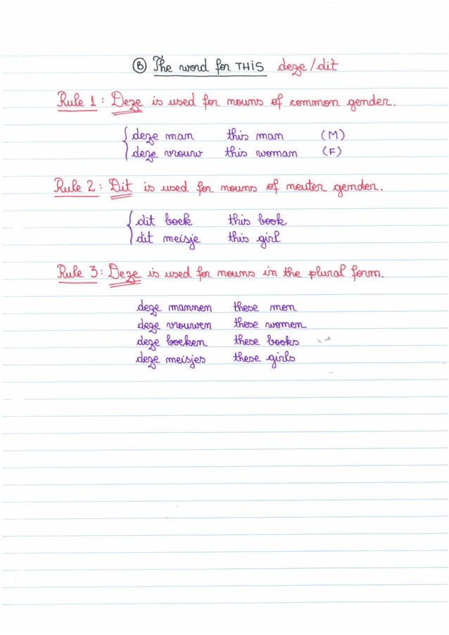 The grammar of The Dutch language - part 1 | PDF